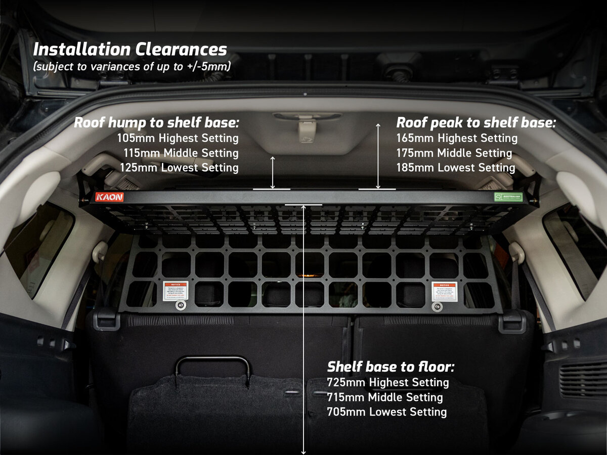 Standalone Rear Roof Shelf to suit Mitsubishi Pajero Sport & Challenger ...