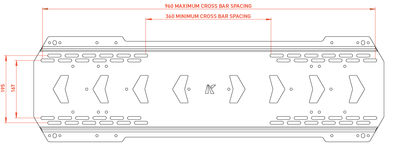 Cross Bar Recovery Board Mount Bracket