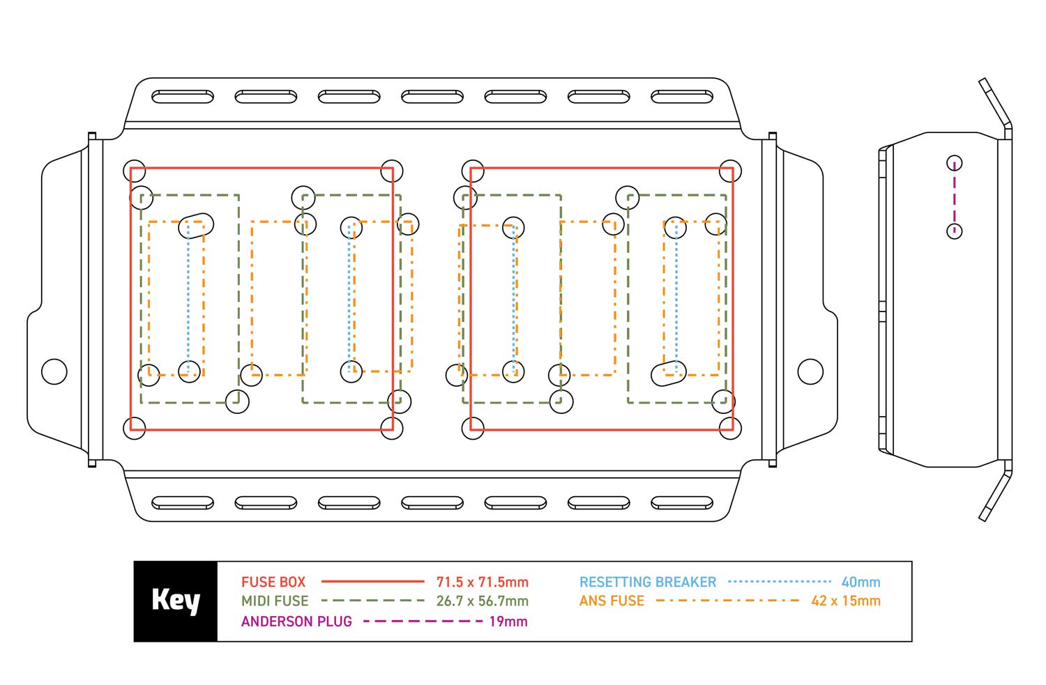 Toyota Hilux/Fortuner Battery Fuse Bracket | Kaon Australia